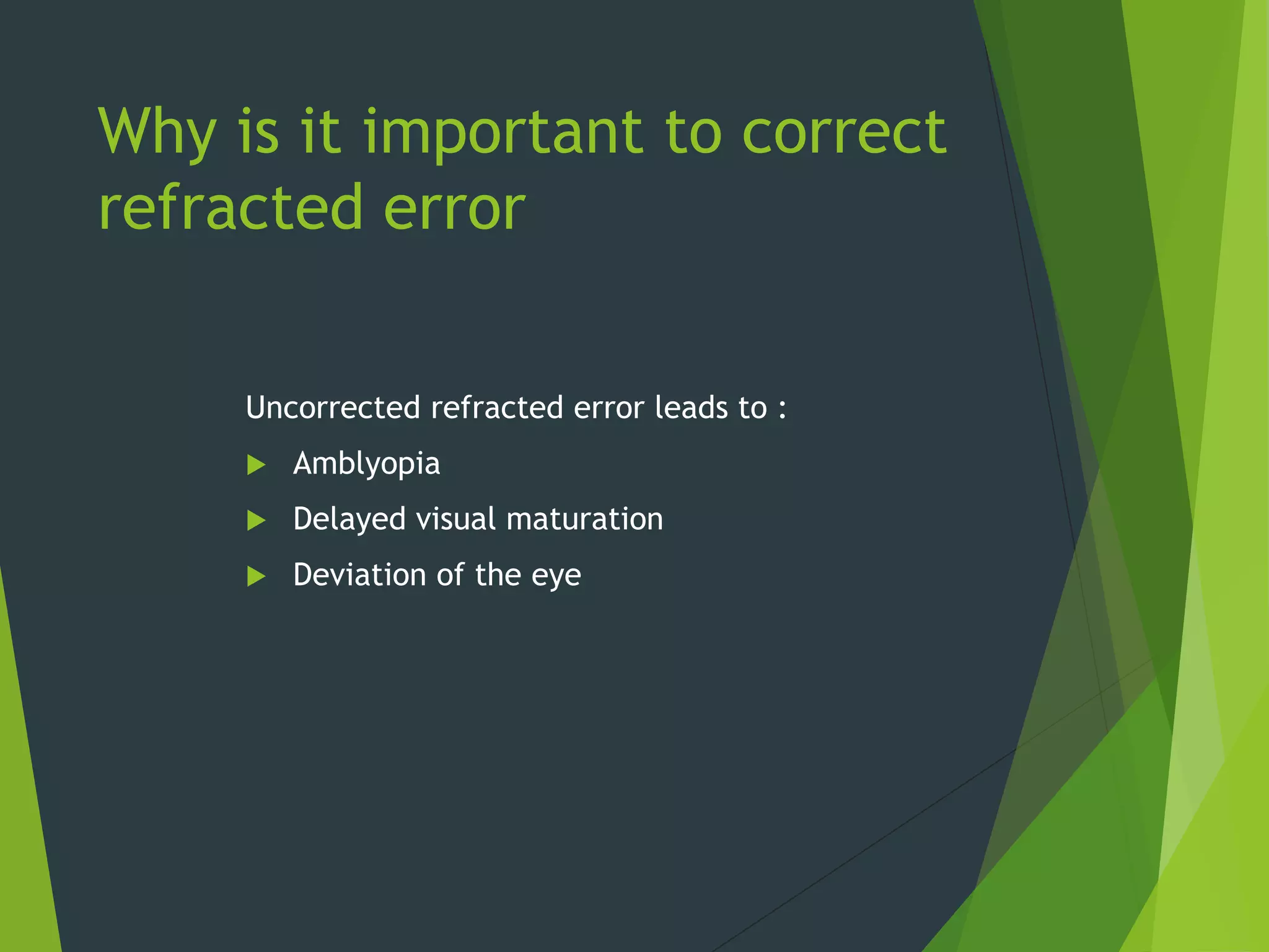 Glass prescription in children | PPTX