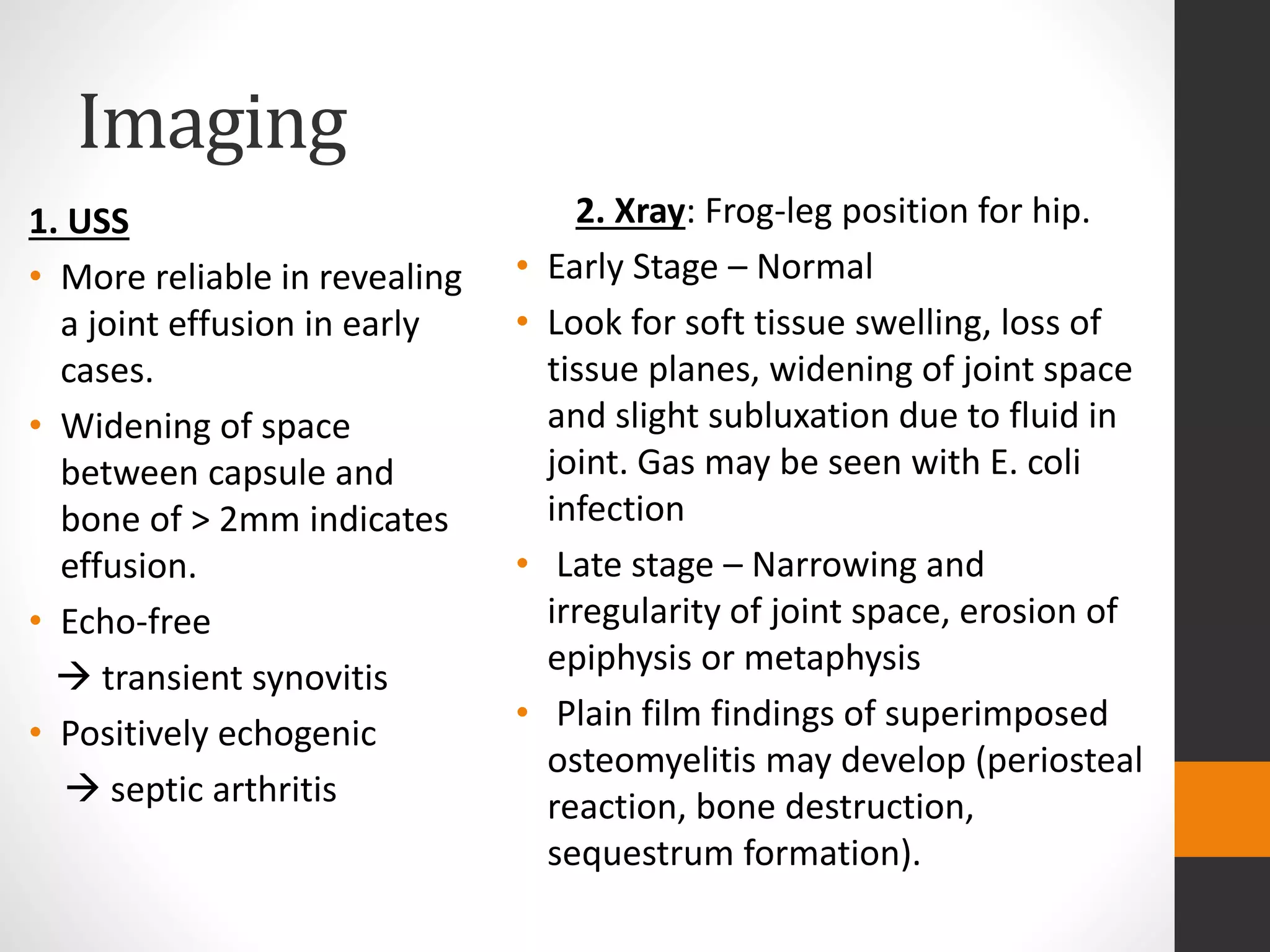 Paediatric Septic Arthritis | PPTX