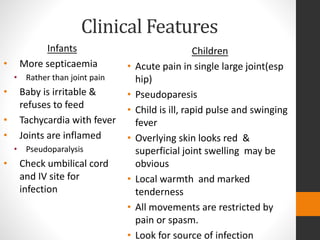 Paediatric Septic Arthritis | PPTX