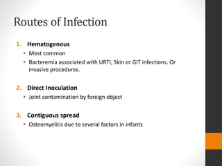 Paediatric Septic Arthritis | PPTX