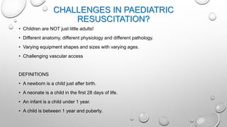 Paediatrics Resuscitation 2015 | PPTX