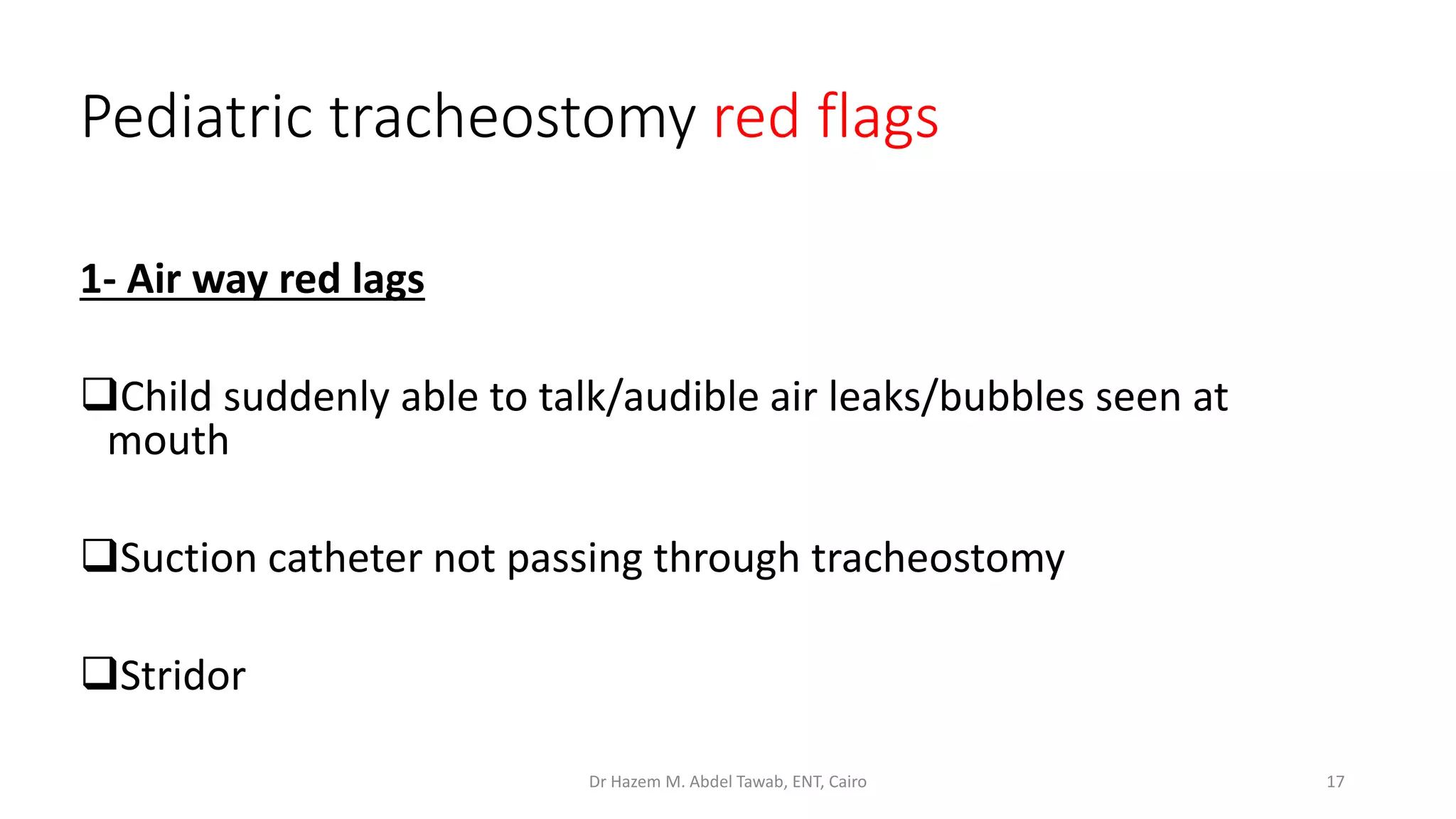 Paediatric tracheostomy | PPTX