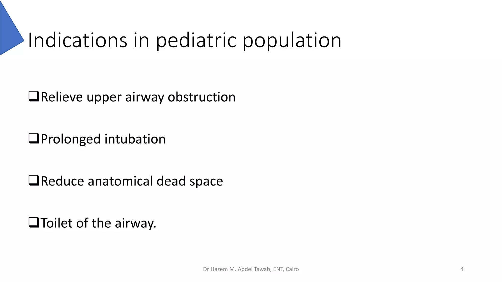 Paediatric tracheostomy | PPTX