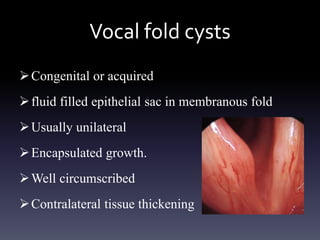 Paediatric voice disorders | PPTX