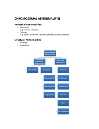 Chromosomal Disorders | DOCX