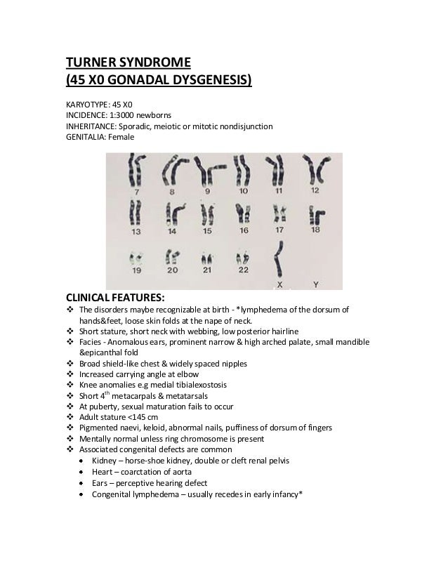 Chromosomal Disorders