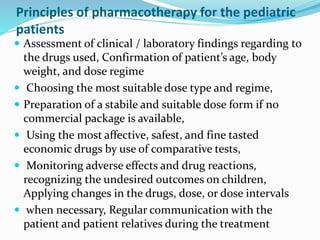 paeds drug drug calculation and formulas | PPTX