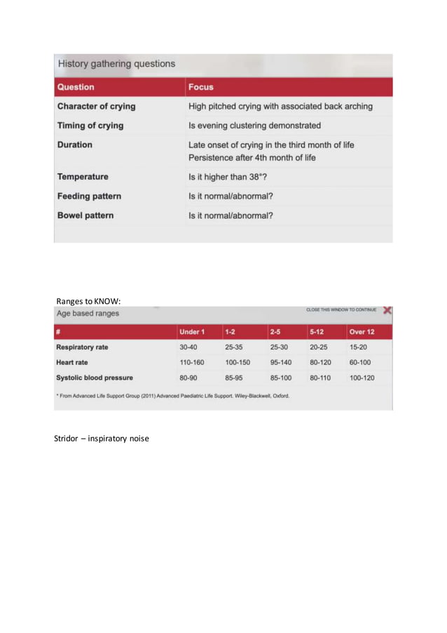 Paeds general notes | DOCX