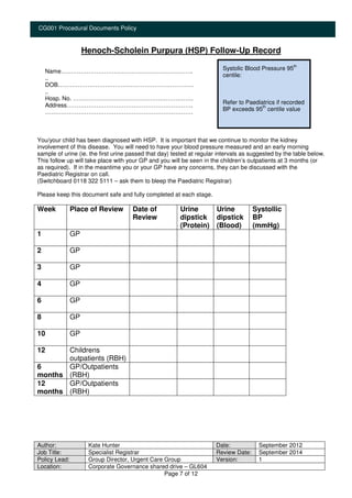 Paeds henoch schonlein purpura guideline | PDF