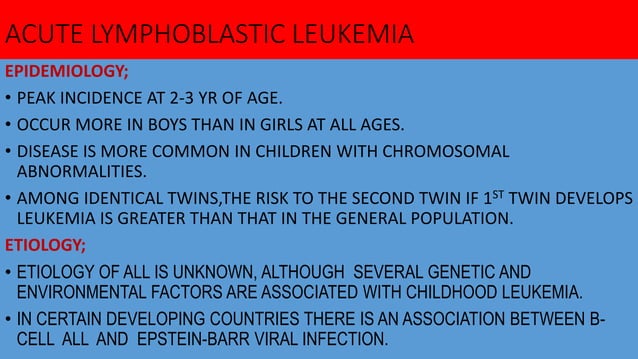 Paeds leukemias presentation | PPTX