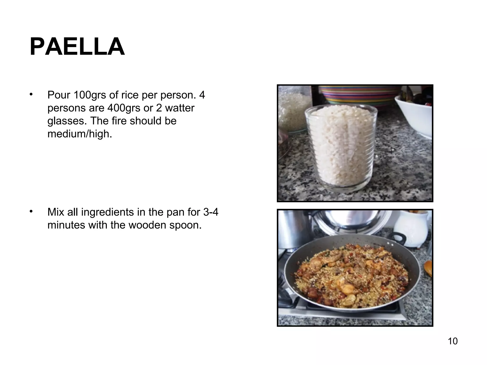 Paella | PPT | Cooking | Food & Drink