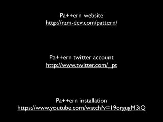 Pa++ern - esoteric language for embroidery (2009) | PPT