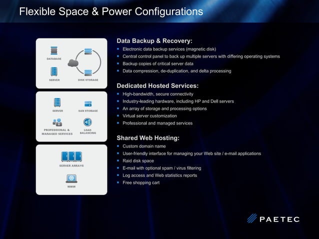 Paetec Data Center Colocation Presentation | PPT | Computing | Technology & Computing