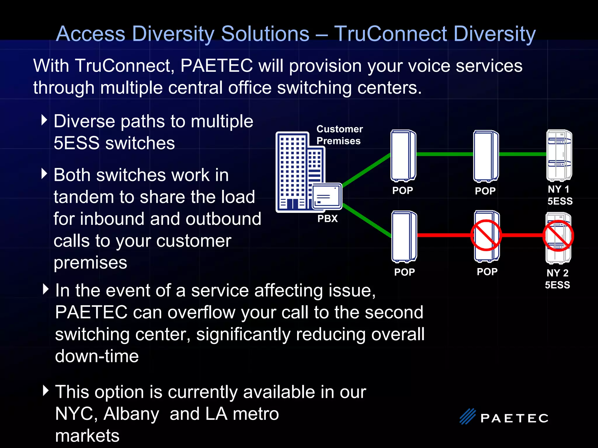 PAETEC Disaster Recovery & Business Continuity Solutions | PPT