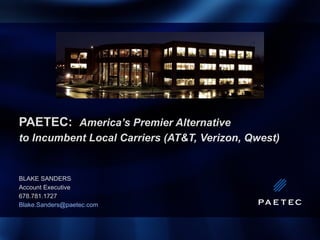 PAETEC Overview | PPT
