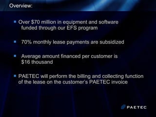 Paetec Overview | PPT