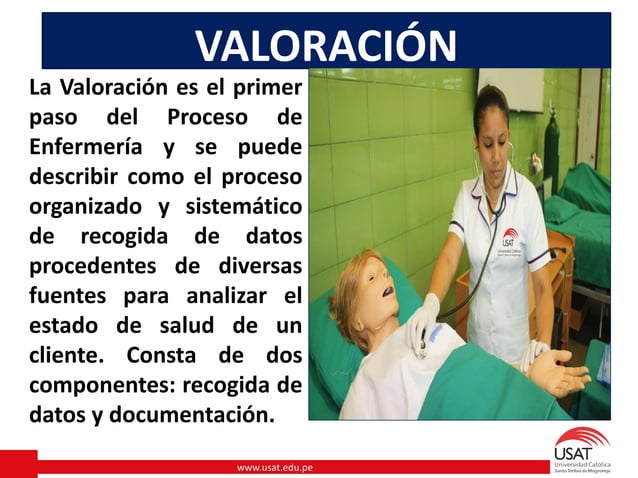 PRIMERA FASE DEL PROCESO DE ENFERMERÍA: VALORACIÓN