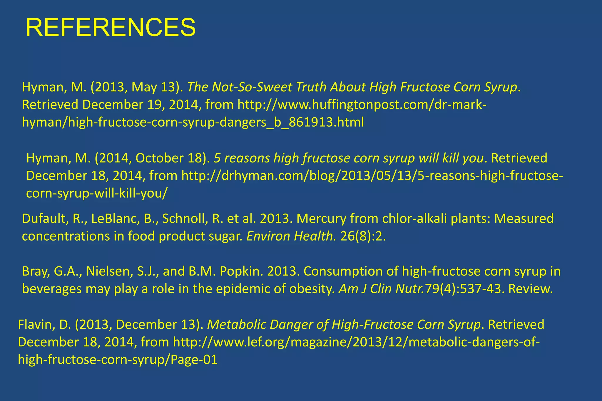 PROS and CONS: CORN SYRUP | PPTX