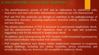 Platelet activating factor-Paf by sid | PPTX