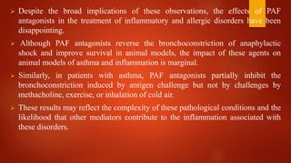 Platelet activating factor-Paf by sid | PPT