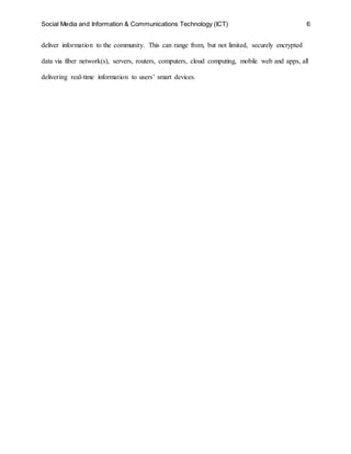 Social Media and Information and Communications Technology (ICT) | DOCX