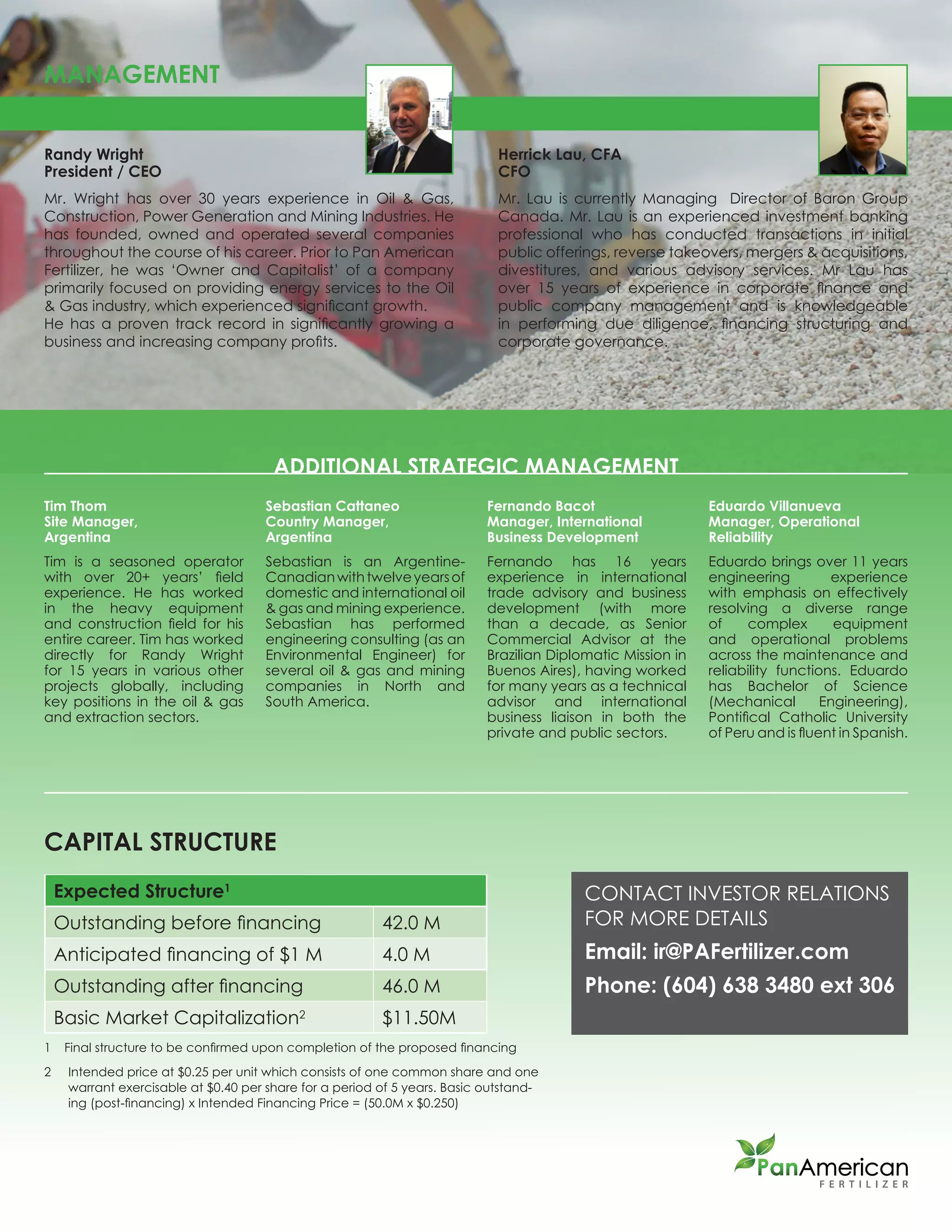 Pan American Fertilizer Fact Sheet 2012 | PDF