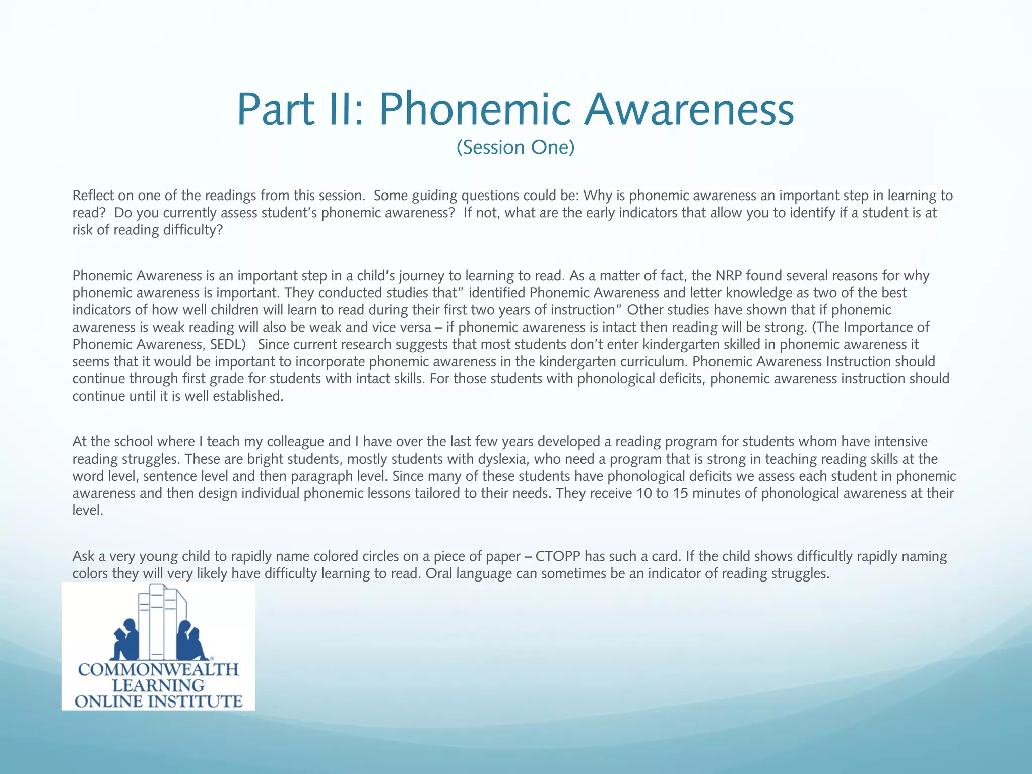 Phonemic awareness powerpoint | PPT