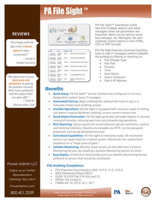 Power Admin File Sight™ | PDF