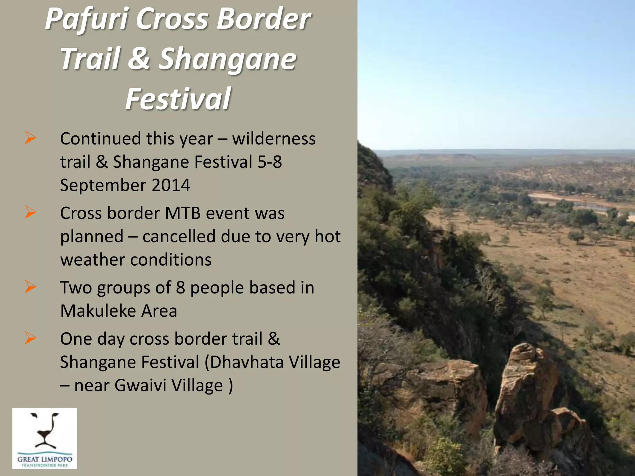 Pafuri cross border trail, Piet Theron & Lamson Maluleke | PPT | Free ...