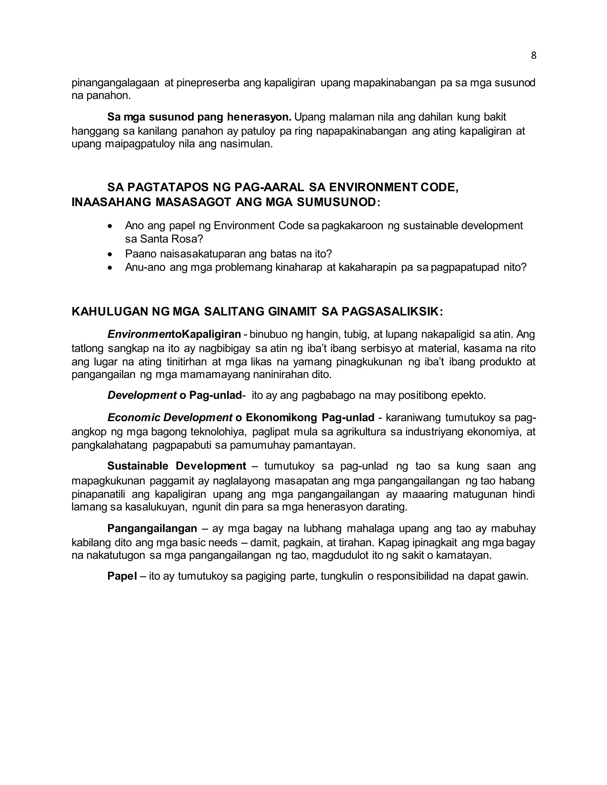 THESIS (Pananaliksik) Tagalog | DOCX