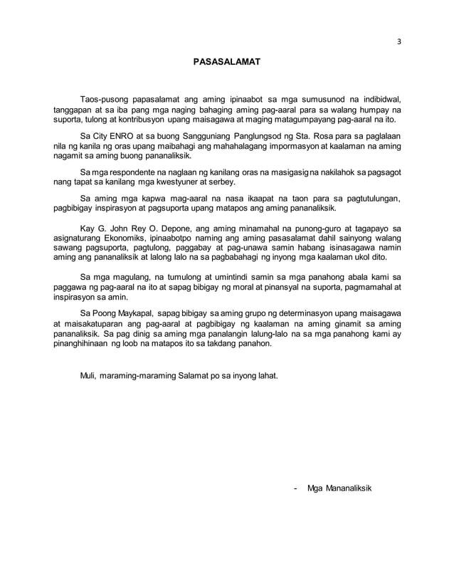 THESIS (Pananaliksik) Tagalog | DOCX