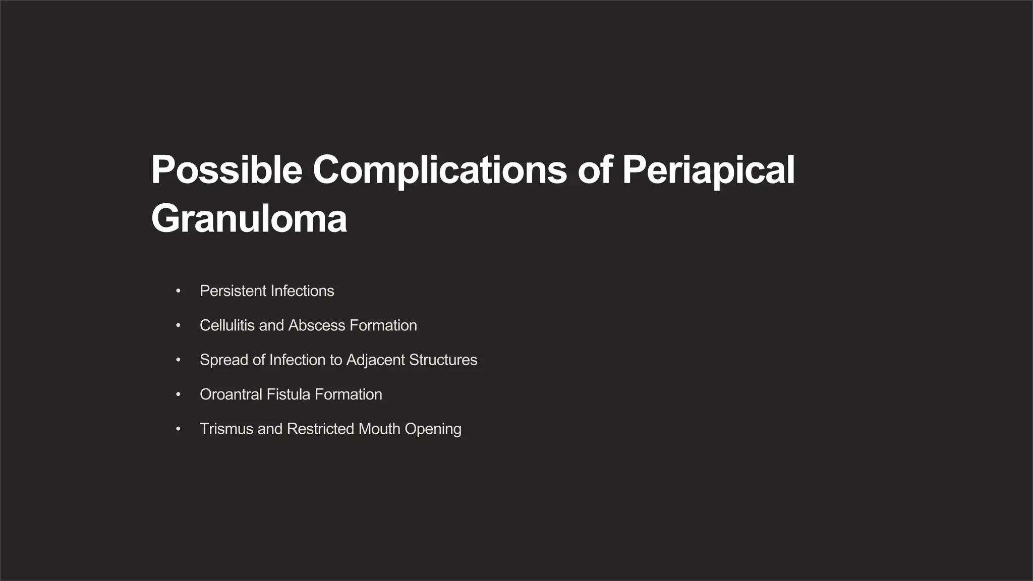 periapical granuloma .pptx