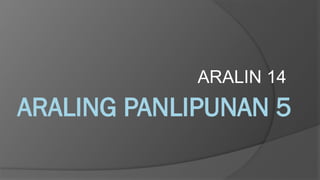 Araling Panlipunan 5 - Pag-aalsang Panrelihiyon | PPTX