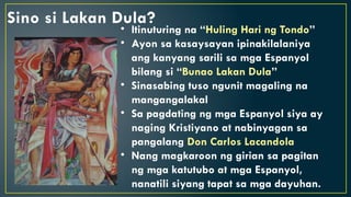 Pag-aalsa ni Lakandula Araling Panlipunan | PPTX