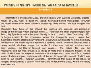 Pag aalsa ni tamblot, 1621-1622 | PPTX