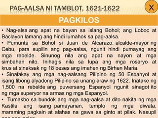 Pag aalsa ni tamblot, 1621-1622 | PPTX