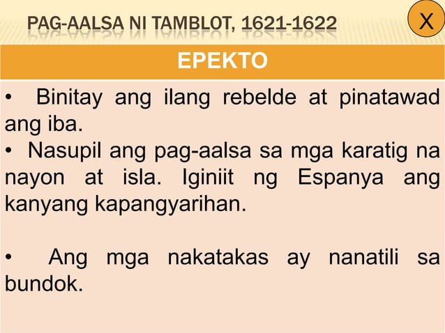 Pag aalsa ni tamblot, 1621-1622 | PPTX
