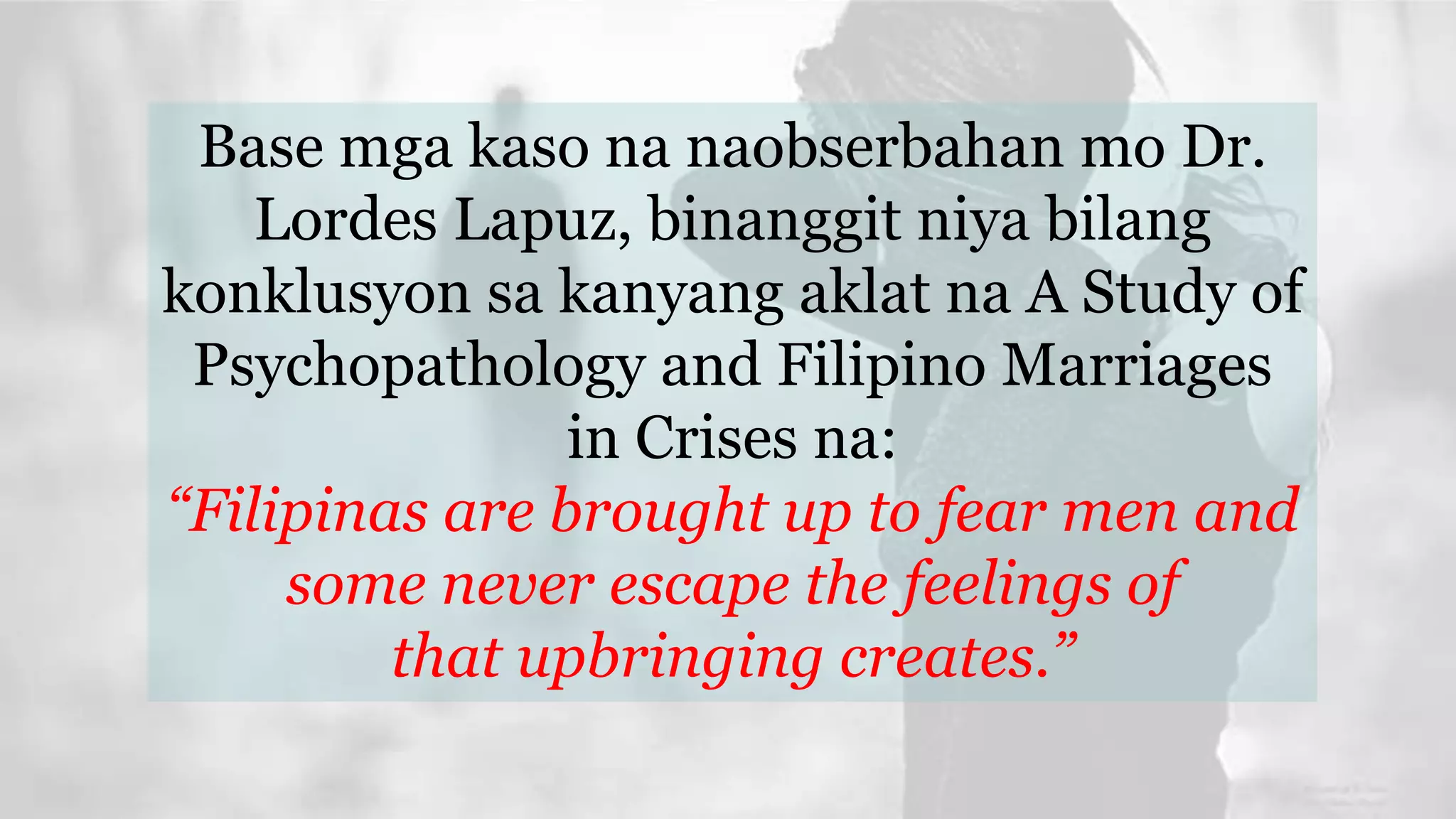 Pag aaral sa kasarian sa ibat-ibang lipunan: Gender Roles sa Pilipinas ...
