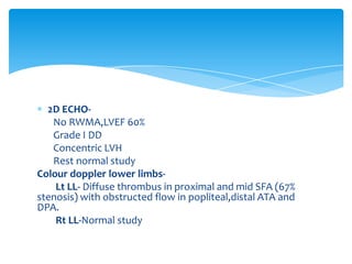 Peripheral Artery Disease--a case study | PPTX | Heart and Cardiovascular Diseases | Diseases ...