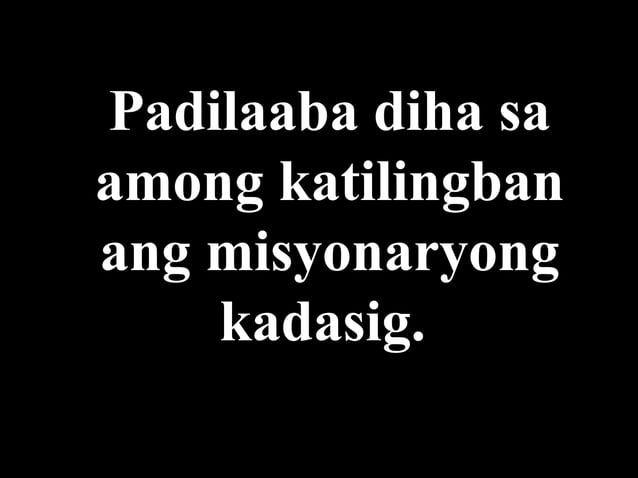 PAG-AMPO ALANG SA BOKASYON (This prayer is said while kneeling after ...