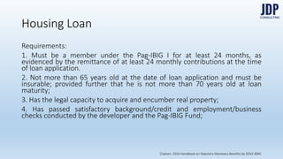 Pag-IBIG Benefits | PDF