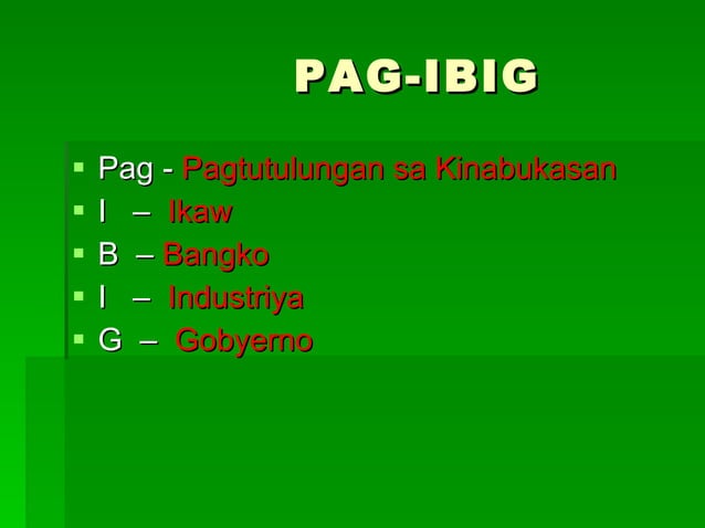 Pag Ibig Housing Program | PPT