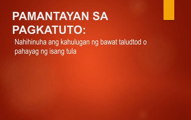Filipino 8 Pag-Ibig sa Tinubuang Lupa | PPTX