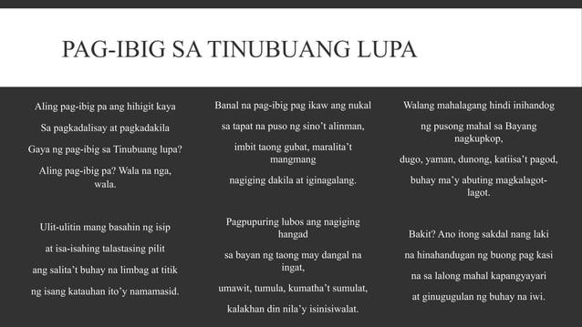 Presentation about Pag-ibig sa Tinubuang Lupa.pptx