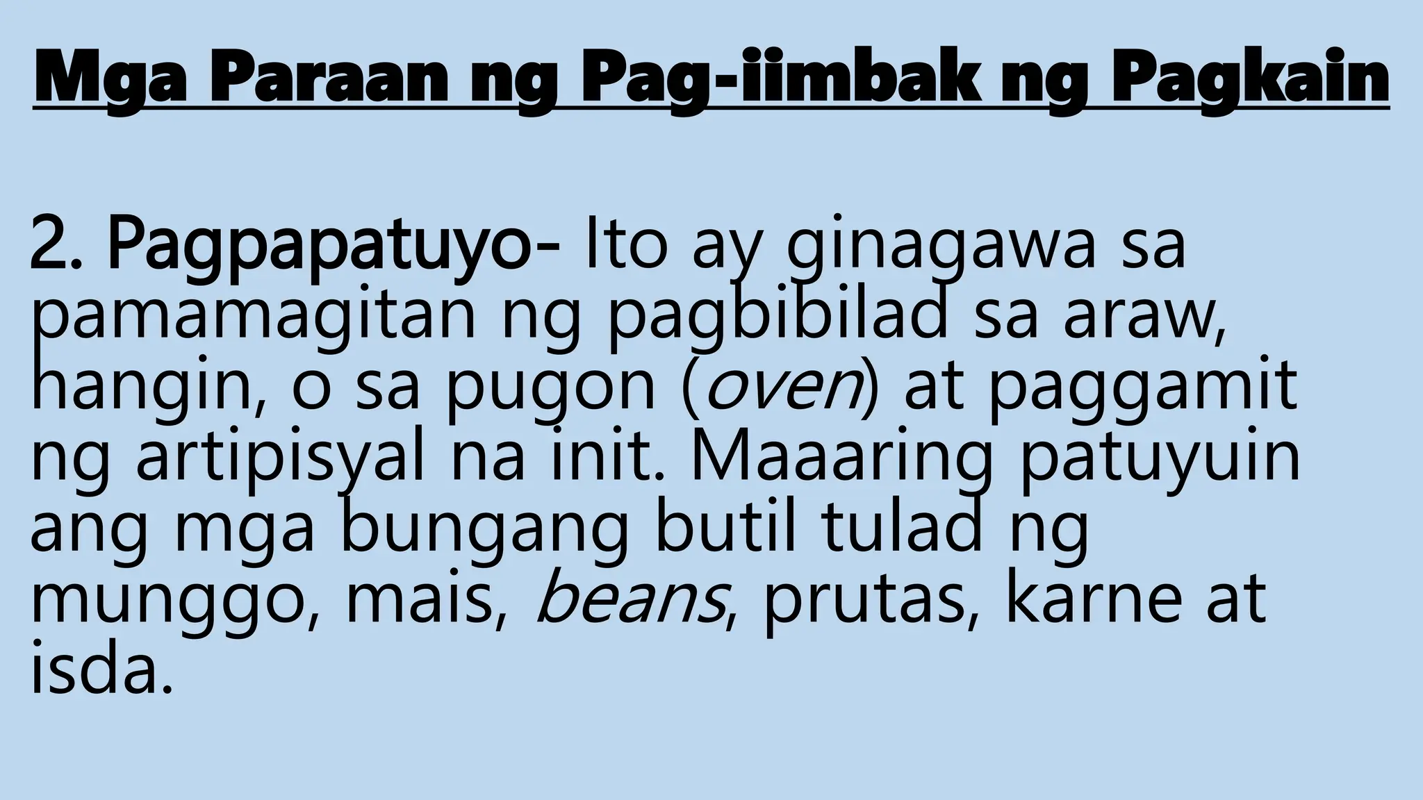 pag-iimbak ng pagkaineppeppeppeppeppeppepp | PPTX