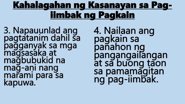 pag-iimbak ng pagkaineppeppeppeppeppeppepp | PPTX