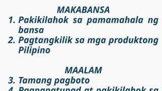 Pag-unlad at Pagsulong ANG PAGKAKAIBA AT KAHULUGAN | PPTX