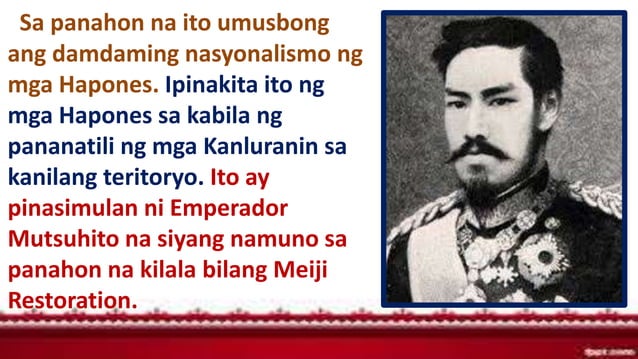 Pag unlad ng nasyonalismo sa japan | PPTX