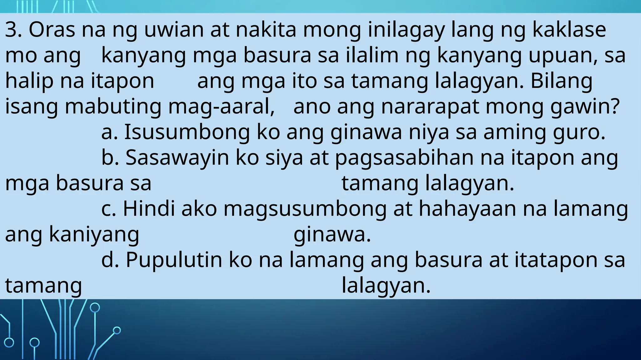 Pag-uugnay ng sariling karanasan sa napakinggang teksto..pptx