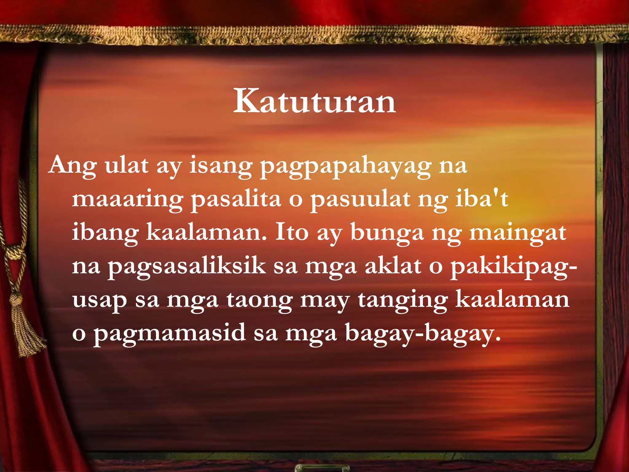 Gabay sa Pag uulat | PPT